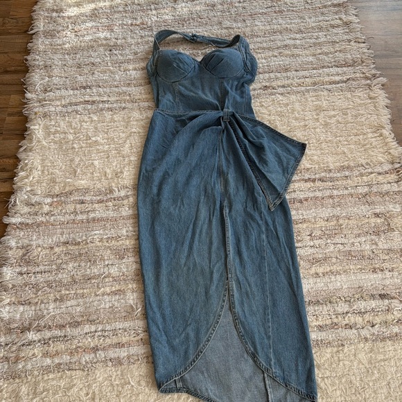 Lew Magram | Dresses | Lew Magram Collection Vintage Denim Midi Dress ...